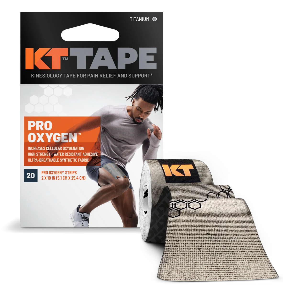 KT TAPE PRO OXYGEN - TITANIUM | Performance Running Outfitters