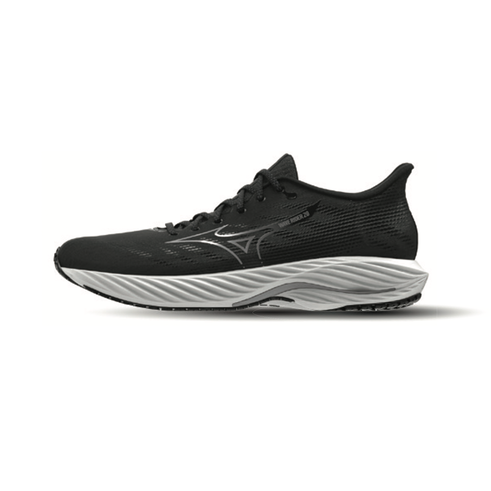 MEN'S WAVE RIDER 28 - D - 9073 BLACK/SILVER | Performance Running ...