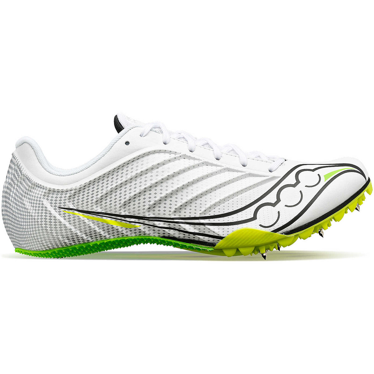 WOMEN'S SPITFIRE 5 - 75 WHITE/SLIME | Performance Running Outfitters